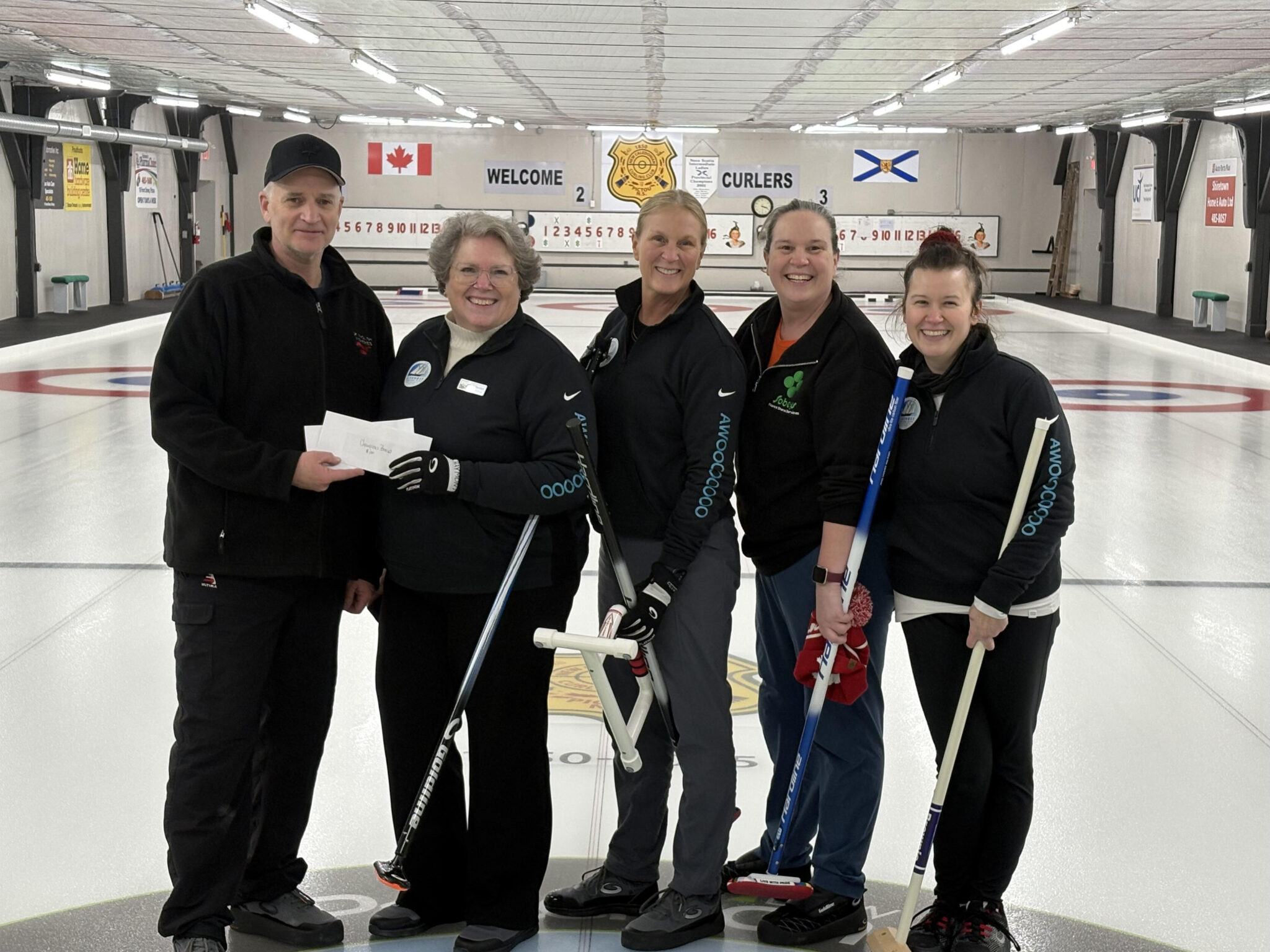 Winners of the New Caledonian Skins Bonspiel – Pictou Curling Centre